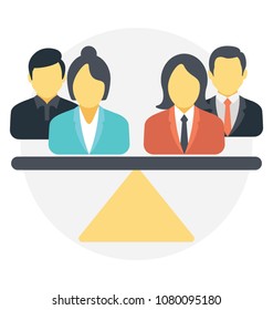 People Balance Concept Comparison Stock Vector (Royalty Free ...