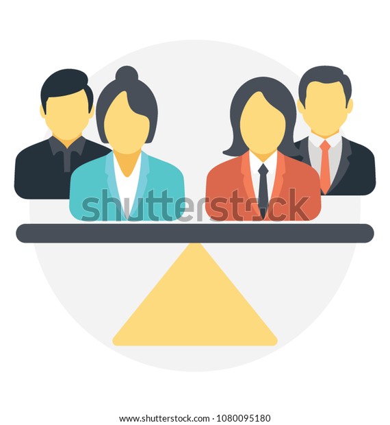 People Balance Concept Comparison Stock Vector (Royalty Free ...