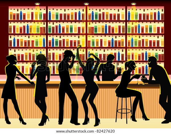 People Bar Vector Stock Vector (Royalty Free) 82427620