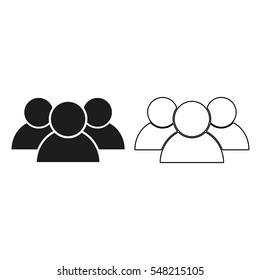 People Black Vector Icon Stock Vector (Royalty Free) 548215105 ...