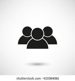Multiple User Icon Vector Symbol Stock Vector (Royalty Free) 790472323