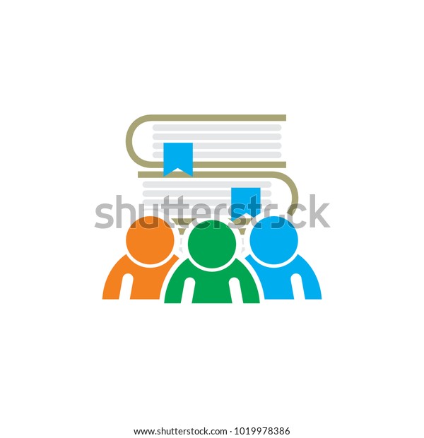 People Book Logo Icon Design Stock Vector (Royalty Free) 1019978386 ...