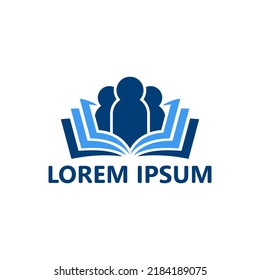 People Book Logo Template Design Vector Stock Vector (Royalty Free ...