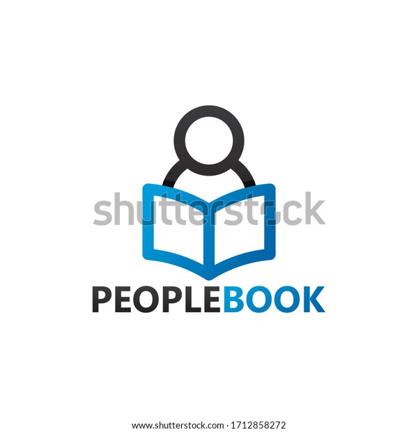 People Book Logo Template Design Stock Vector (Royalty Free) 1712858272 ...
