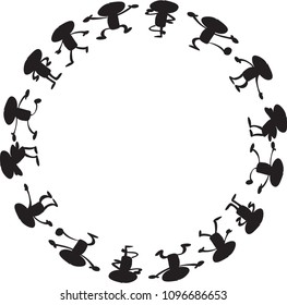 People Border Vector Stock Vector (Royalty Free) 1096686653 | Shutterstock