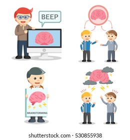People Brain Set Stock Vector (Royalty Free) 530855938 | Shutterstock