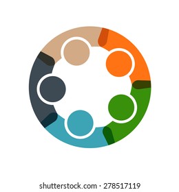 Business Cooperation Between Friends Logo Design Stock Vector (Royalty ...