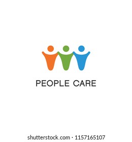 Vektor Stok People Care Logo Design Vector (Tanpa Royalti) 1157165098 ...