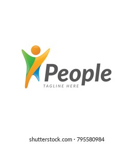People Care Logo Icon Vector Template Stock Vector (Royalty Free ...