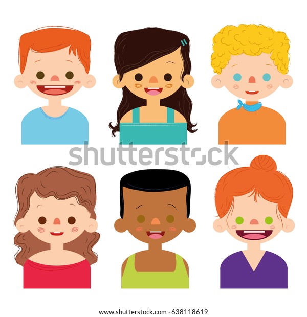 People Cartoon Set Character Vector Stock Vector (Royalty Free ...