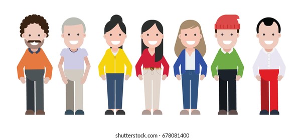 People Character Stock Vector (Royalty Free) 678081400 | Shutterstock