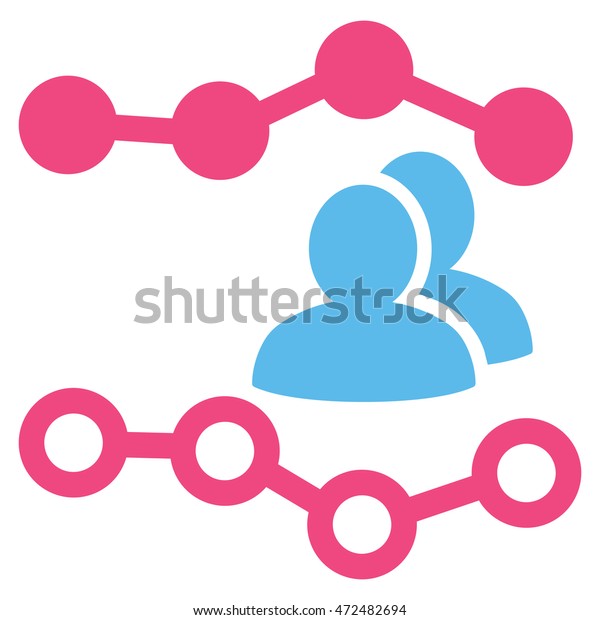 People Charts Icon Vector Style Bicolor Stock Vector (Royalty Free ...