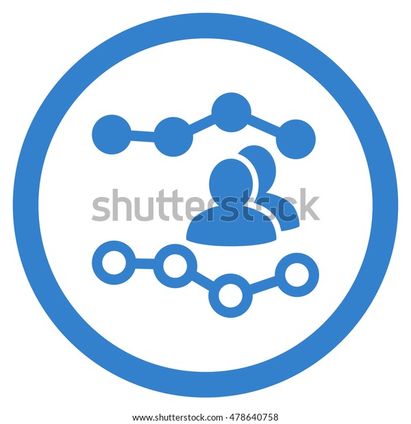 People Charts Rounded Icon Vector Illustration Stock Vector (Royalty ...