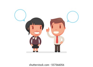 People Chatting Vector Illustration Stock Vector (Royalty Free) 557366158