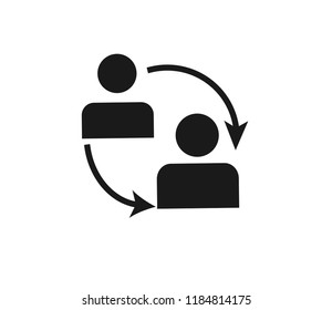 People Collaboration Icon Stock Vector (Royalty Free) 1184814175 ...