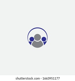 People Communication Logo Design Stock Vector (Royalty Free) 1663951177 ...