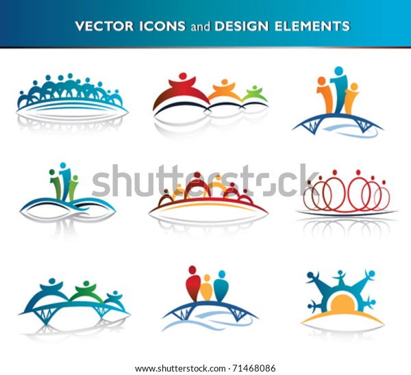People Community Icon Pack Stock Vector (Royalty Free) 71468086 ...