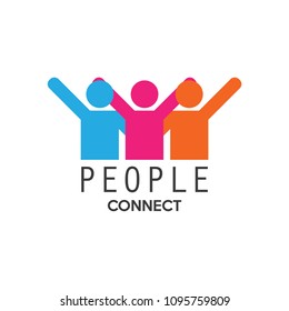 People Connect Icon Vector Stock Vector (Royalty Free) 1095759809 ...