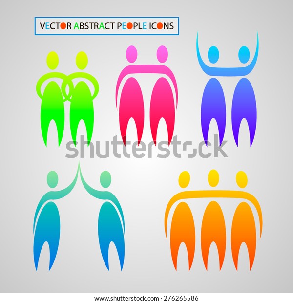 People Connected Symbols Vector Pattern Stock Vector (Royalty Free ...