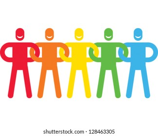 People Connecting Stock Vector (Royalty Free) 128463323