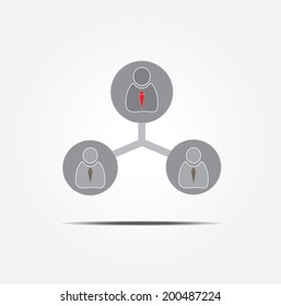 People Connecting Icon Stock Vector (Royalty Free) 200487224 | Shutterstock