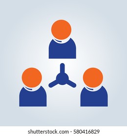 People Connecting Icon Stock Vector (Royalty Free) 580416829 | Shutterstock