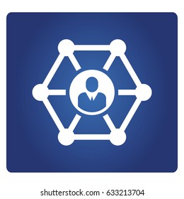 Networking Icon Vector Isolated On White Stock Vector (Royalty Free ...