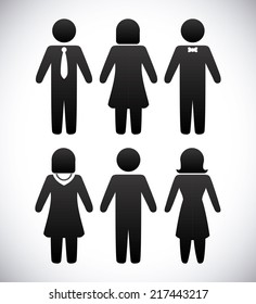 People Design Graphic Vector Illustration Stock Vector (Royalty Free ...