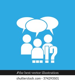 People Dialog Icon Stock Vector (Royalty Free) 374293501 | Shutterstock