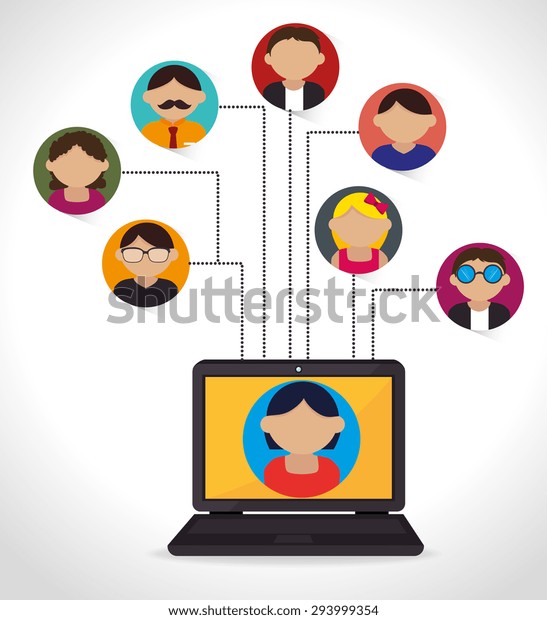 People Digital Design Vector Illustration Eps Stock Vector (Royalty ...