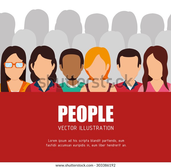 People Digital Design Vector Illustration Stock Vector (Royalty Free ...