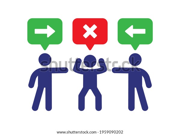 People Do Finger Pointing Accusing Blaming Stock Vector (Royalty Free ...