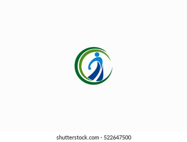 People Element Icon Logo Golf Stock Vector (Royalty Free) 522647500 ...