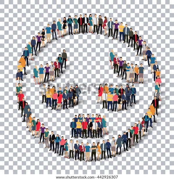 People Emoticon Smiley Icon Stock Vector (Royalty Free) 442926307