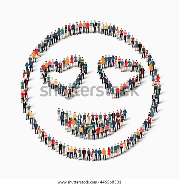 People Emoticon Smiley Icon Stock Vector (Royalty Free) 446568331 ...