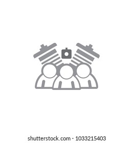 People Engine Logo Icon Design Stock Vector (Royalty Free) 1033215403 ...