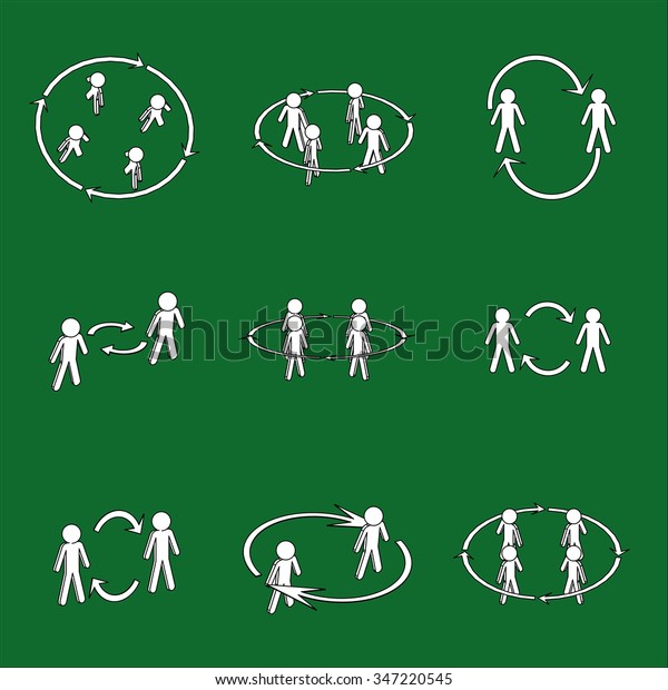 People Exchange Information Vector Set Stock Vector (Royalty Free ...
