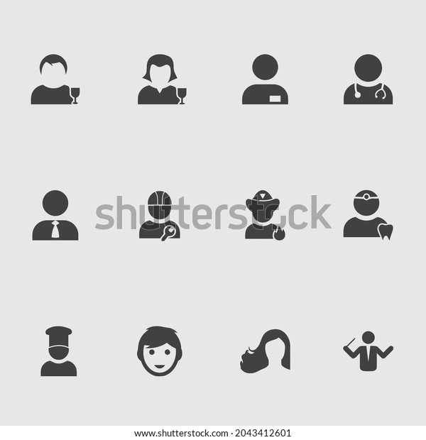 People Face Icons Design Vector Illustration Stock Vector (Royalty Free ...