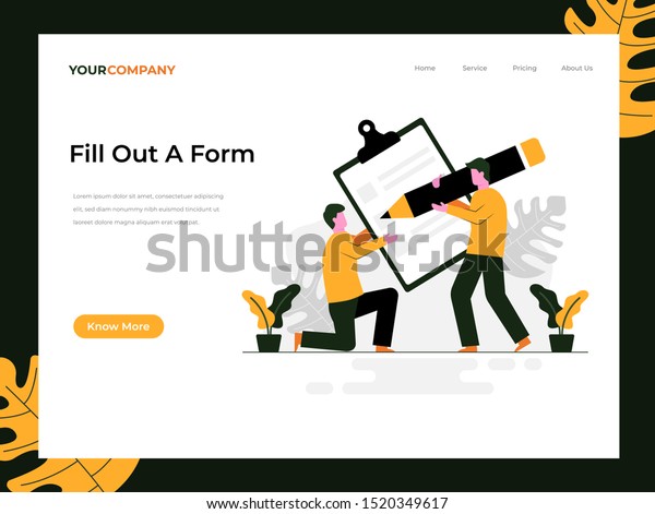 People Fill Out Form Can Be Stock Vector (Royalty Free) 1520349617 ...