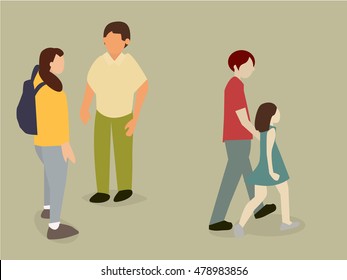 People Flat Design Stock Vector (Royalty Free) 478983856 | Shutterstock