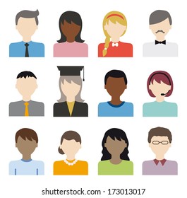 1,841,461 Flat people icons Images, Stock Photos & Vectors | Shutterstock