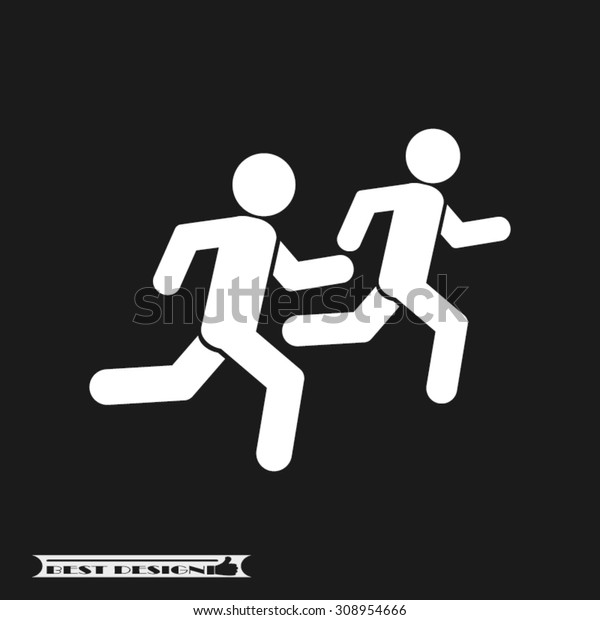 People Flee Stock Vector (Royalty Free) 308954666
