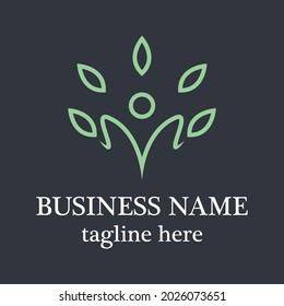People Flower Logo Vector Icon Design Stock Vector (Royalty Free ...