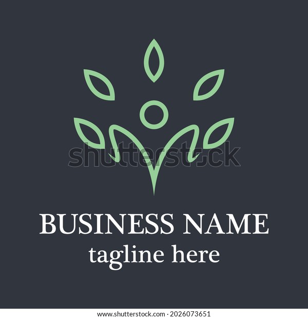 People Flower Logo Vector Icon Design Stock Vector (Royalty Free ...