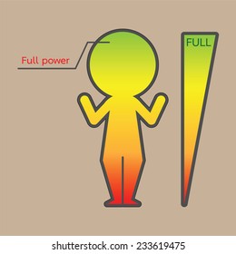 People Full Power Stock Vector (Royalty Free) 233619475 | Shutterstock
