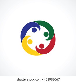 People Group Connectivity Logo Vector Graphic Stock Vector (Royalty ...