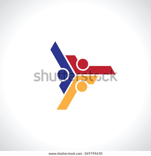 People Group Connectivity Logo Vector Graphic Stock Vector (Royalty ...