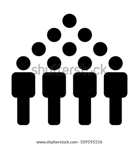 People Group Icon Team Vector Illustration Stock-Vektorgrafik ...