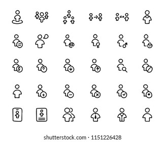 People Hand Drawn Icon Set Designed Stock Vector (Royalty Free ...