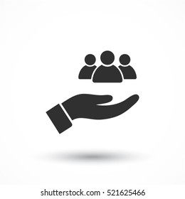 People Hand Icon Stock Vector (Royalty Free) 1183694635 | Shutterstock
